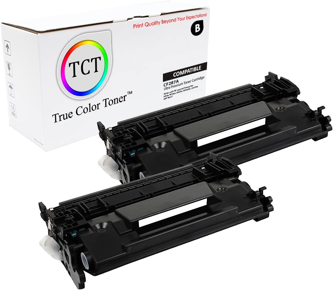 Amazon.com: TCT Premium Compatible Toner Cartridge Replacement for HP 87A CF287A Black Works ...
