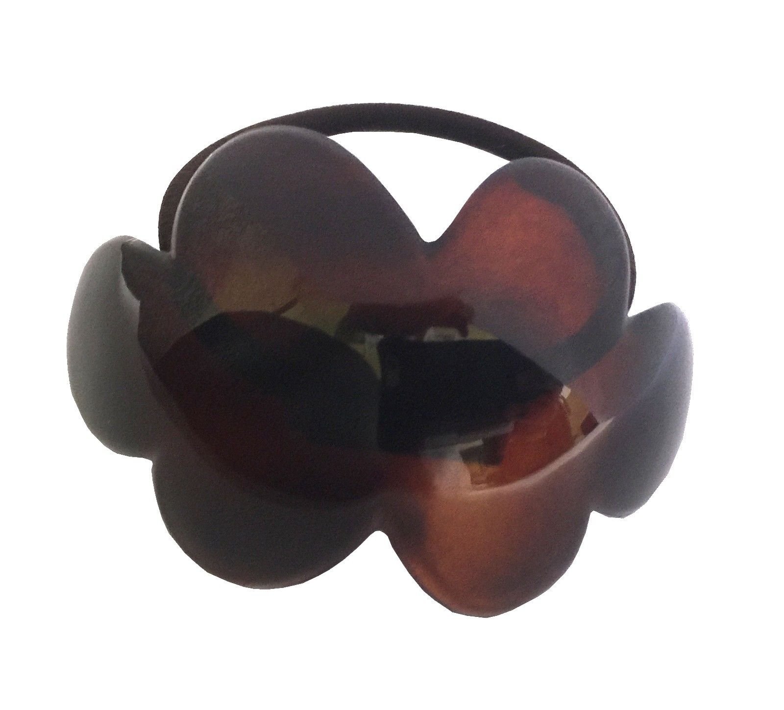 Amazon.com : Parcelona French Bow Celluloid Tortoise Shell Ponytail ...