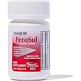 Amazon.com: MAJOR Ferosul - Ferrous Sulfate 325mg Tablets with 65mg of ...