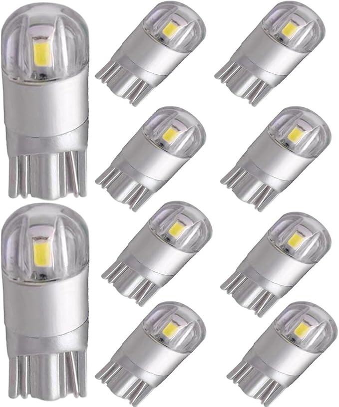 Amazon.com: CTKcom 10-Pack T10 LED bulbs 2.5W Super Bright T10 Wedge ...