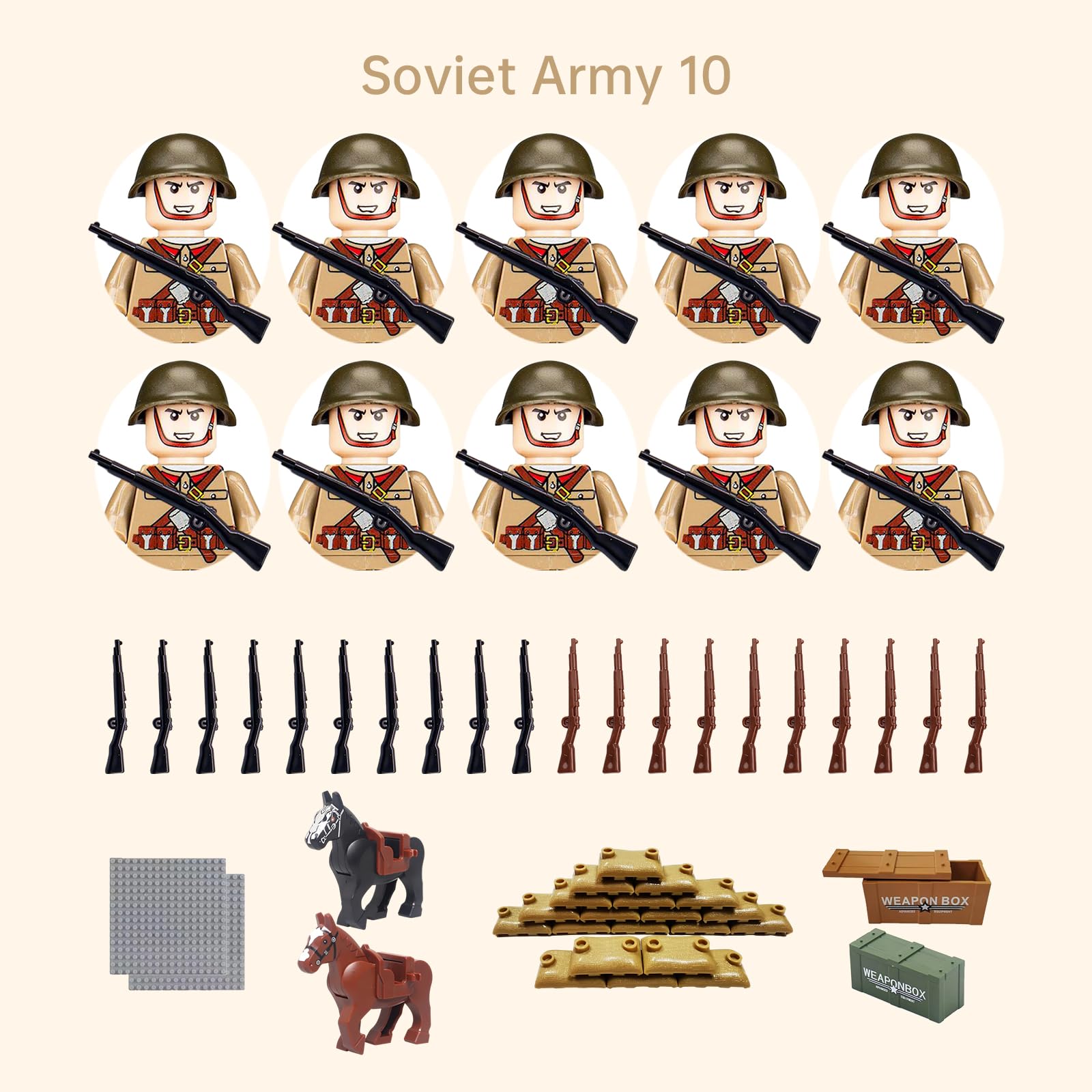 Mua 106Pcs WW2 Army Figures Building Set,Military Action Figure ...