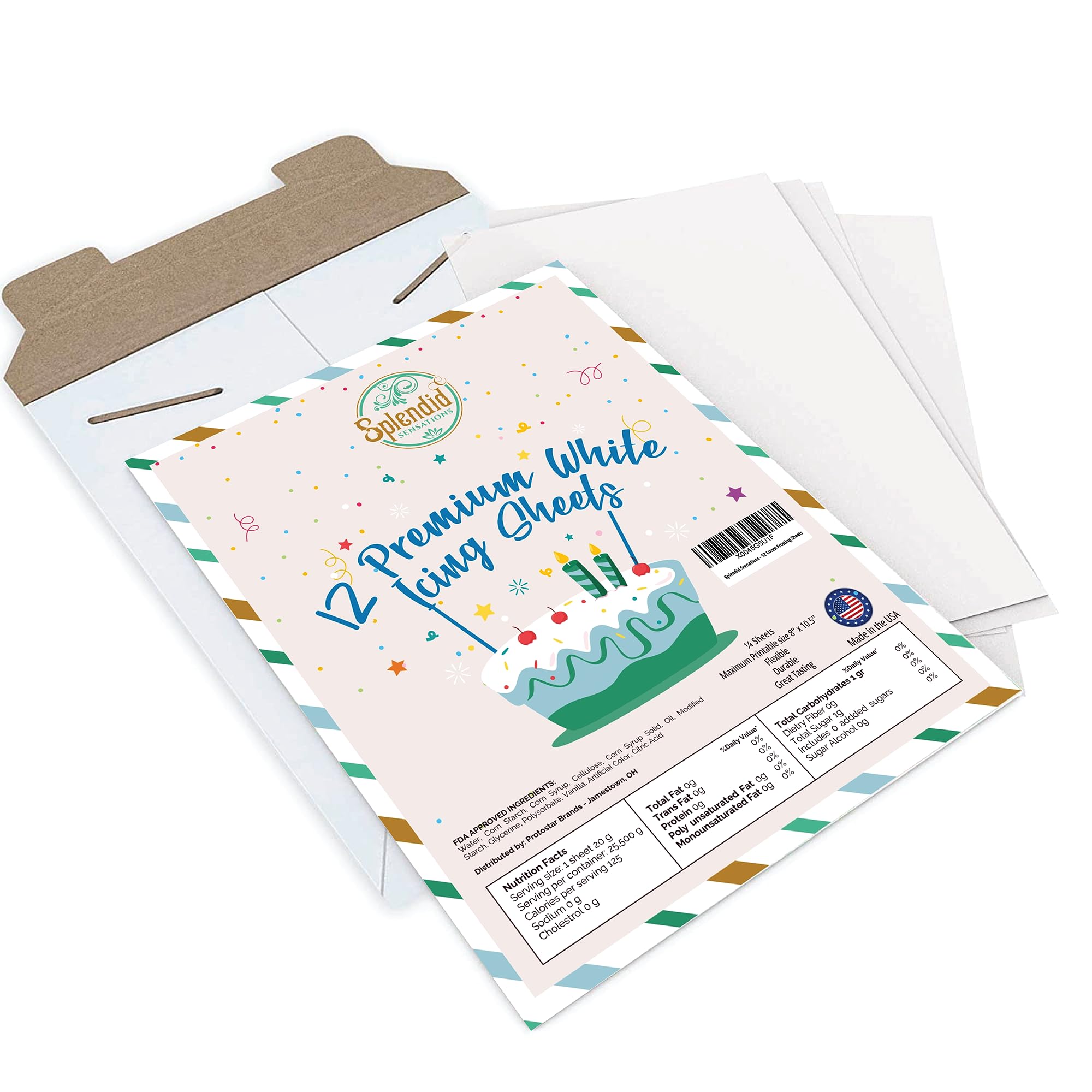 Mua 12 Ct Edible Paper for Cakes Printable, Icing Sheets Edible Paper ...