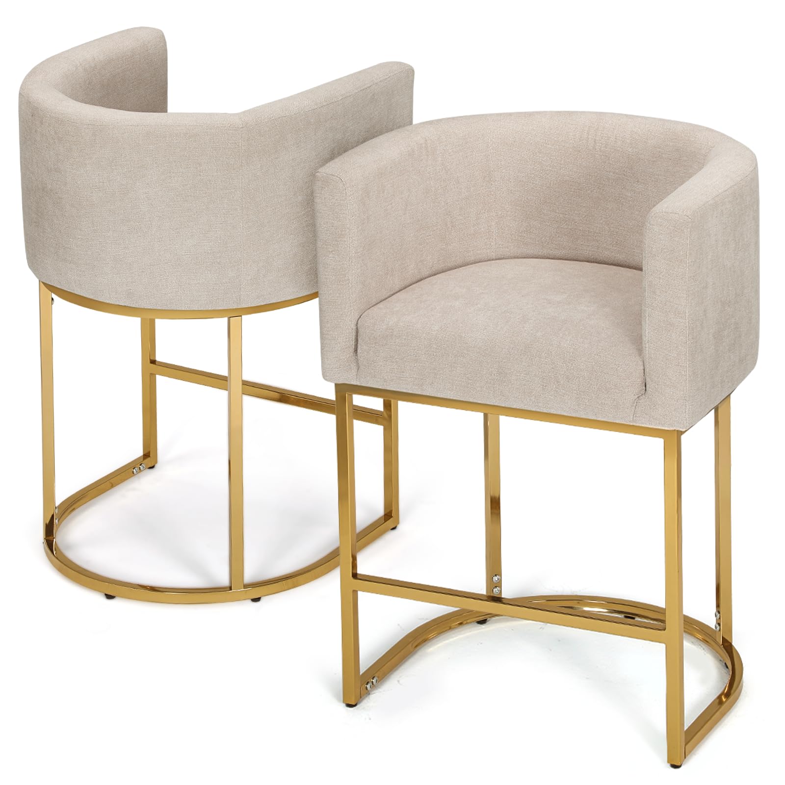 Athena Collection Bar Stools Set of 2, 33 Inch Height Modern Kitchen ...