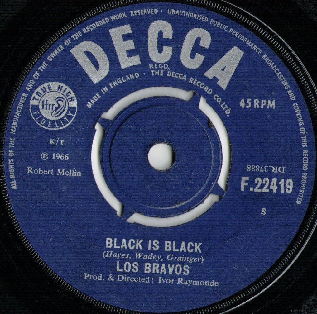 Los Bravos - Los Bravos - Black Is Black - 7" Single 1966 - Decca F ...