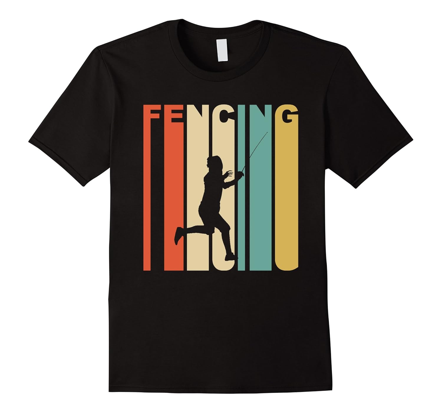 Vintage 1970’s Style Fencing T-Shirt-CL – Colamaga