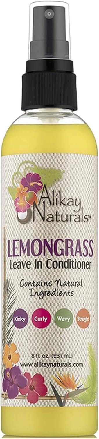 Alikay Naturals Lemon Grass Leave in Conditioner 8oz, Caribbean Coconut ...