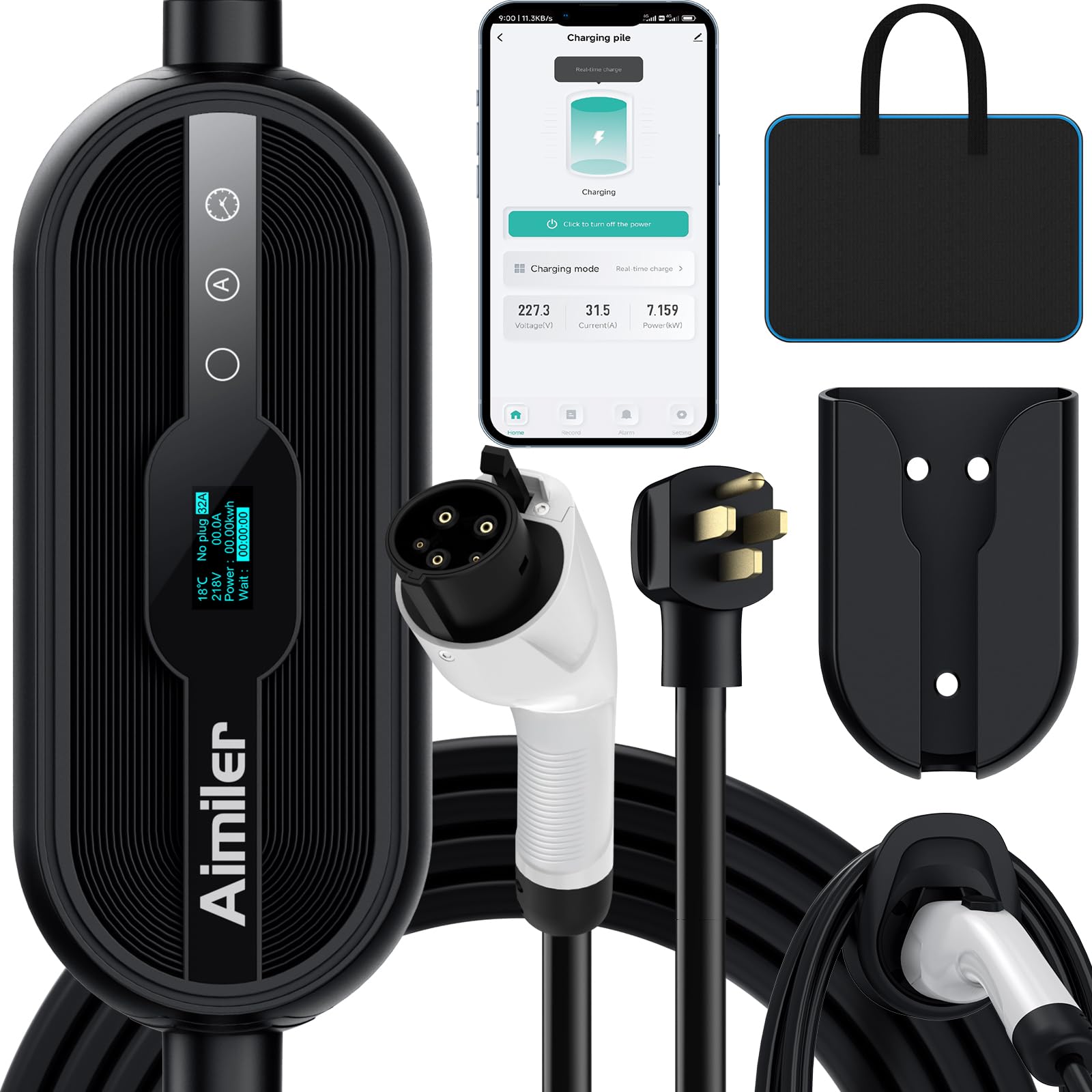 Mua AIMILER Level 2 Tesla Charger(Wireless WiFi APP), 240V, 32 Amp ...