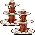 Amazon.com: 2 Pack Woodland Baby Shower Decorations Cupcake Stands ...