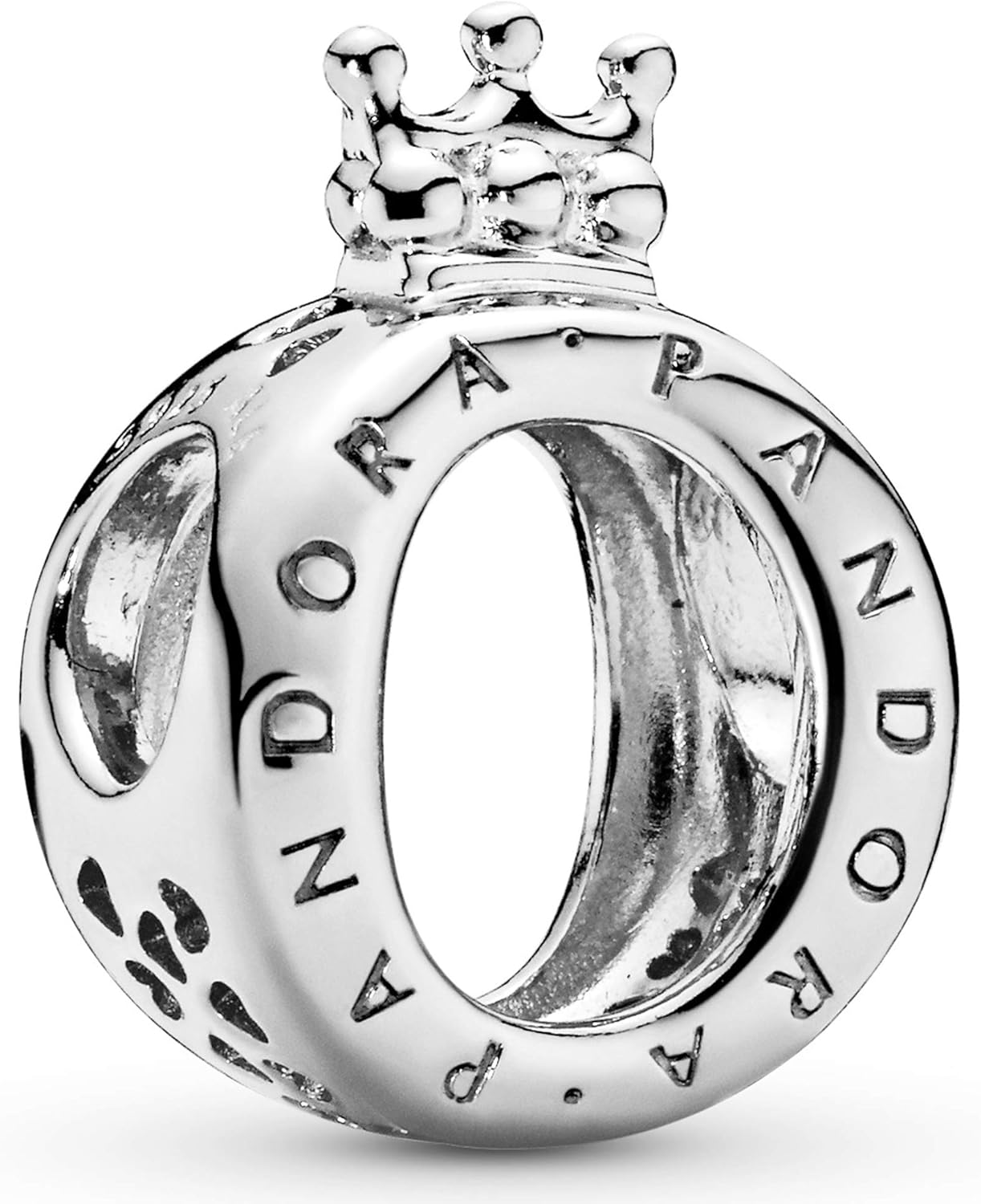 Amazon.com: Pandora Jewelry Crown O Sterling Silver Charm: Clothing