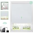 Amazon.com: DONGFXK Motorized Roller Shades 【No Drill Cordless Blackout】 Smart Blinds Customized ...