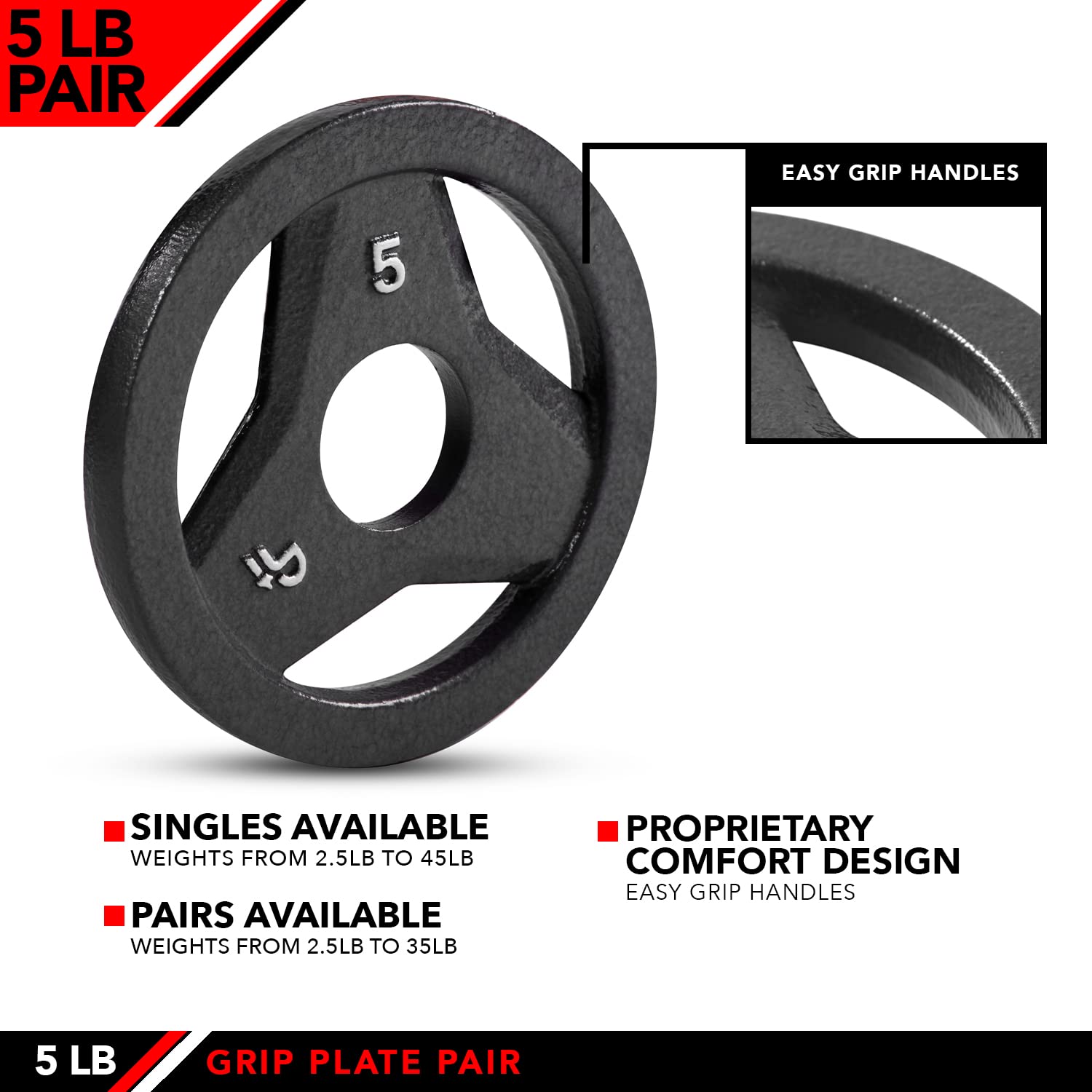 Mua JFIT Olympic 2" Cast Iron Grip Plate OR 2" Rubber Bumper Plates for ...