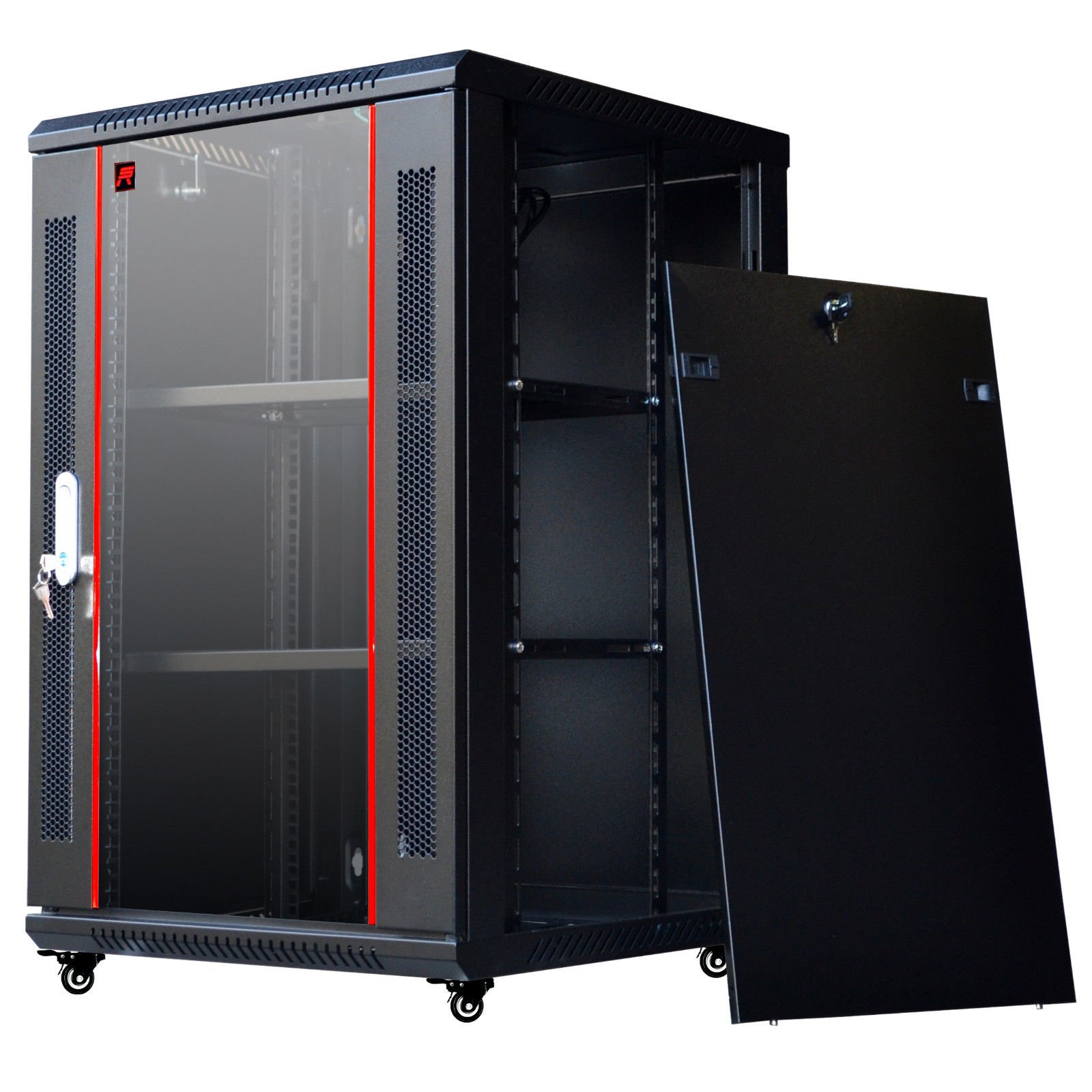 18U 24in Depth Wall Mount Server Rack Cabinet (24"w x24"d x35"h ...