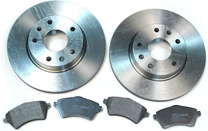 Amazon.com: Front Brake Kit with Standard Rotors & Lockheed Brake Pads ...