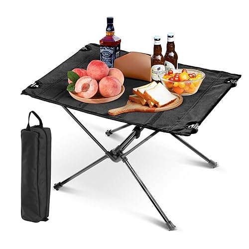 WEST TUNE Portable Folding Camping Table,Small Camping Tables for ...