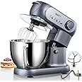Amazon.com: Stand Mixer, 6 QT 600W Tilt-Head Dough Mixer, 6+P speed Mixers Kitchen Electric ...