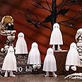 Amazon.com: WinnerWhy 6 Pcs Halloween Ghost with Legs Decor Figurines ...