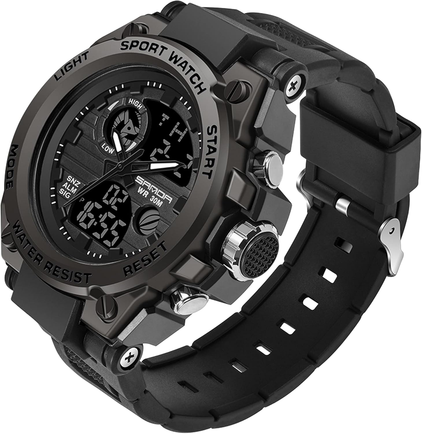 Reloj militar para hombre, deportivo, electrónico, táctico, ejército ...