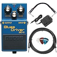 Amazon.com: Boss BD-2 Blues Driver Bundle with Roland Power Adapter ...