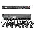Amazon.com: Tecmojo 1U Rack Mount 19 Outlet PDU Power Distribution Unit ...