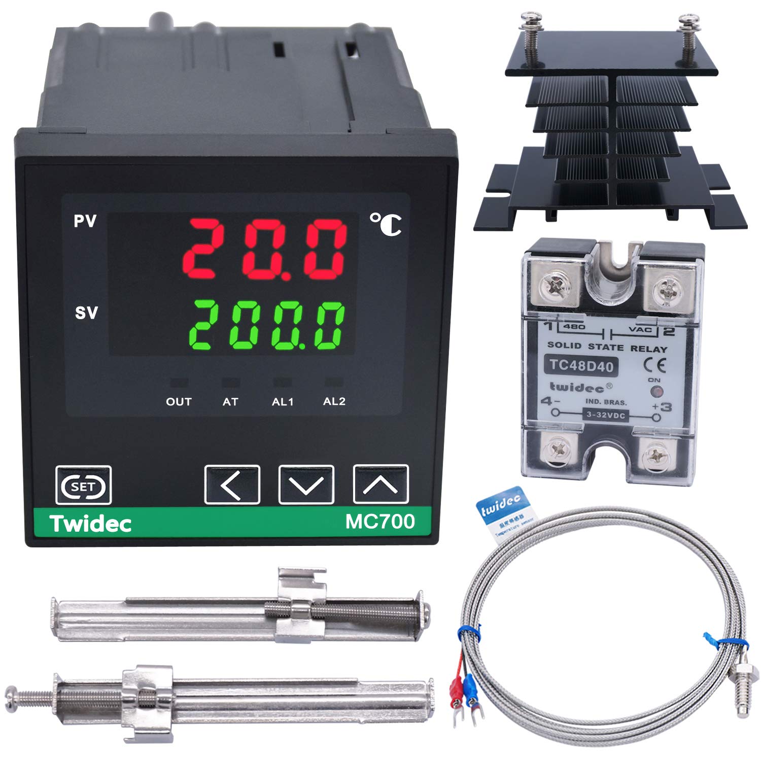Twidec/Digital Display PID Temperature Controllers Thermostat ℉ ℃ Regulator AC 85V - 265V ...