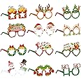 Amazon.com: Konsait Christmas Glasses 24 PCS Christmas Party Glasses ...