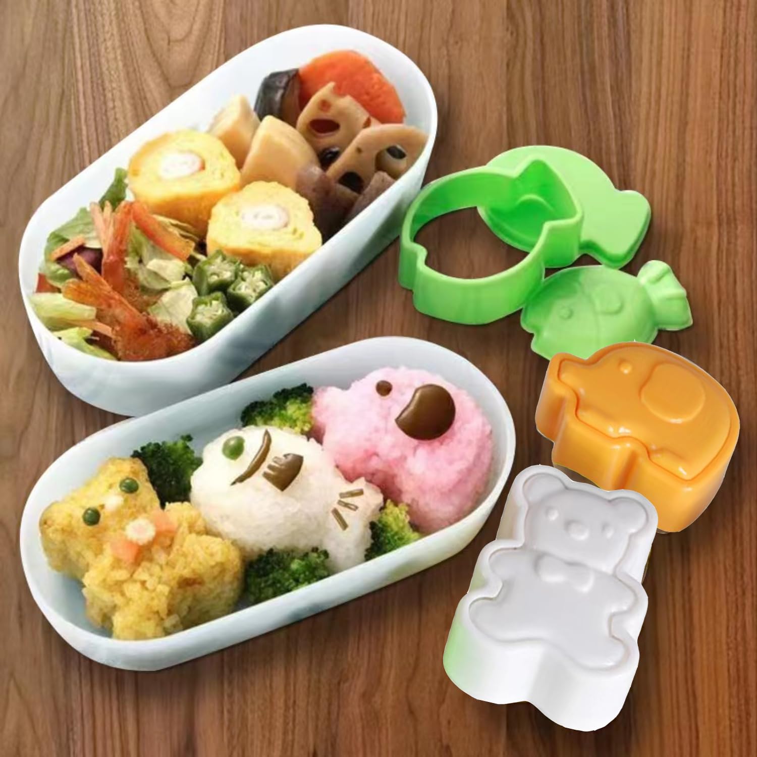 Mua 10 Pcs Onigiri Mold Set, Rice Mold Musubi Maker Mold Kit, Non Stick ...