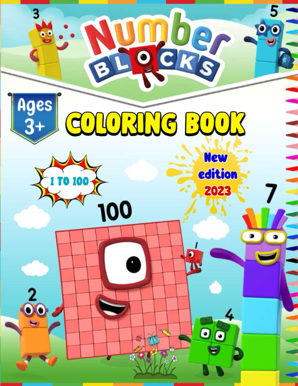 Mua Number 1 to 100 Blocks Coloring Book: coloring 1 to 100 - High ...