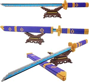 BEEGO Katana Sword Building Kit Set Compatible with Lego, 22.8in Anime ...