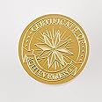 Amazon.com: CRASPIRE 2 Inch Certificate of Achievement Gold Foil ...