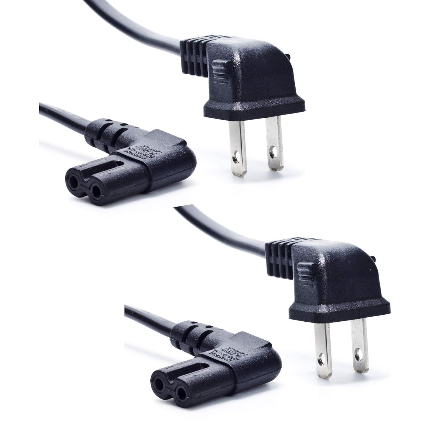 Amazon.com: Right Angle TV Power Cable, Ancable 2-Pack 6-Feet 18AWG 90 ...