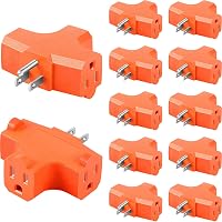 Fabbay 18 Pieces 3 Way Plug Adapter 3 Prong Outlet Splitter Power ...