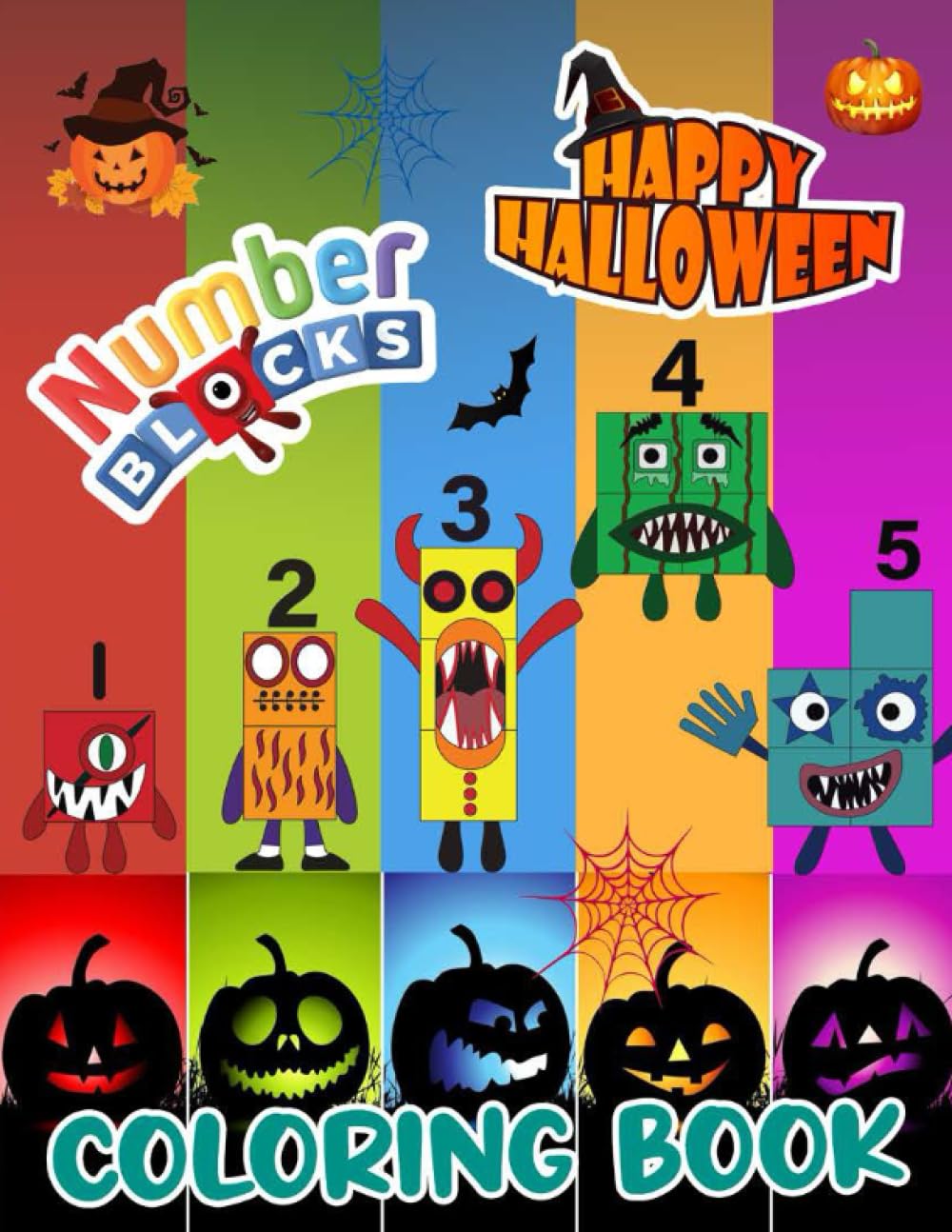 Mua Number Blocks Halloween Coloring Book: Enjoy Halloween 2023 With ...