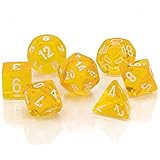 Amazon.com: Chessex Polyhedral 7-Die Translucent Dice Set - Teal (d4 ...