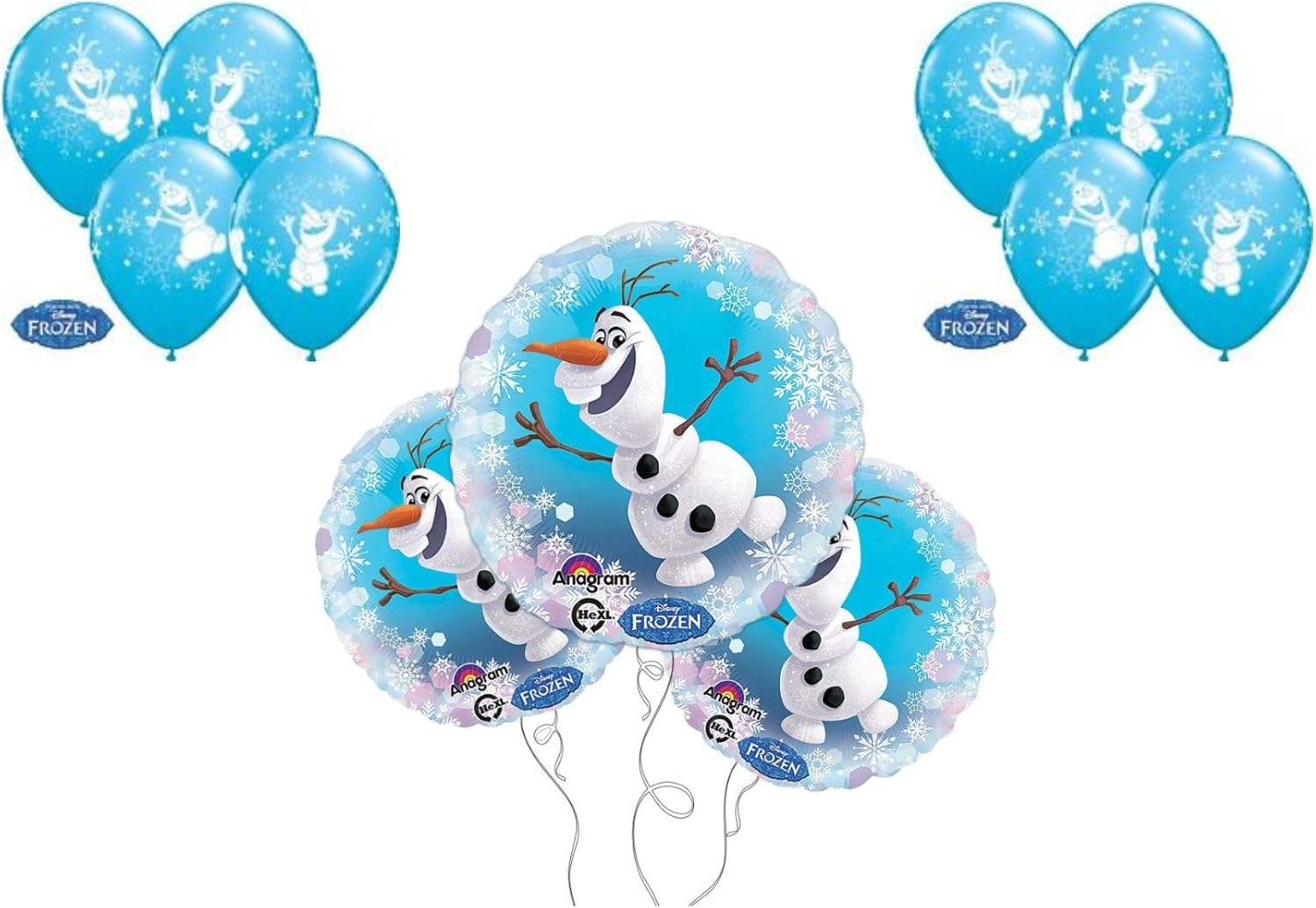 FROZEN OLAF BLUE SNOWFLAKES Birthday party Balloons Decoration Supplies ...