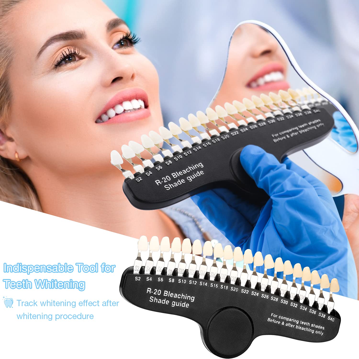 Mua Teeth Whitening Shade Guide - Tooth Bleaching Shade Chart 3D R-20 ...
