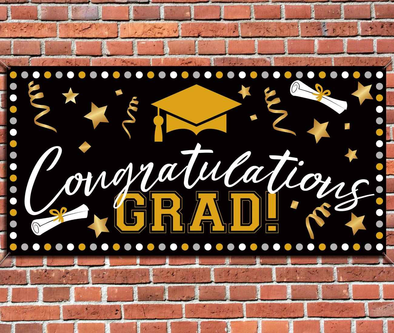 Graduation Banner Photo Booth Decorations 2025 - Grad Congrats Backdrop ...