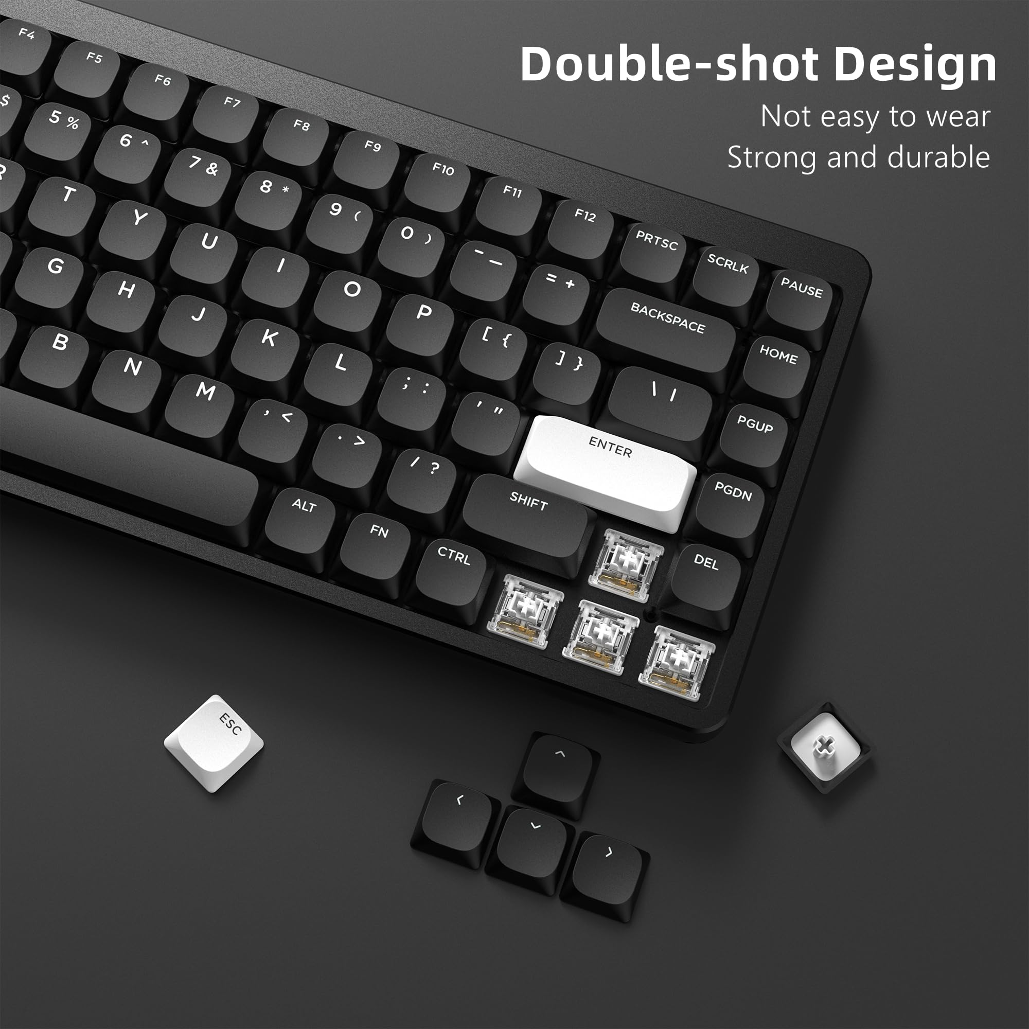 Mua Low Profile Keycaps, Keycaps 75 Percent, PBT Custom Keyboard ...