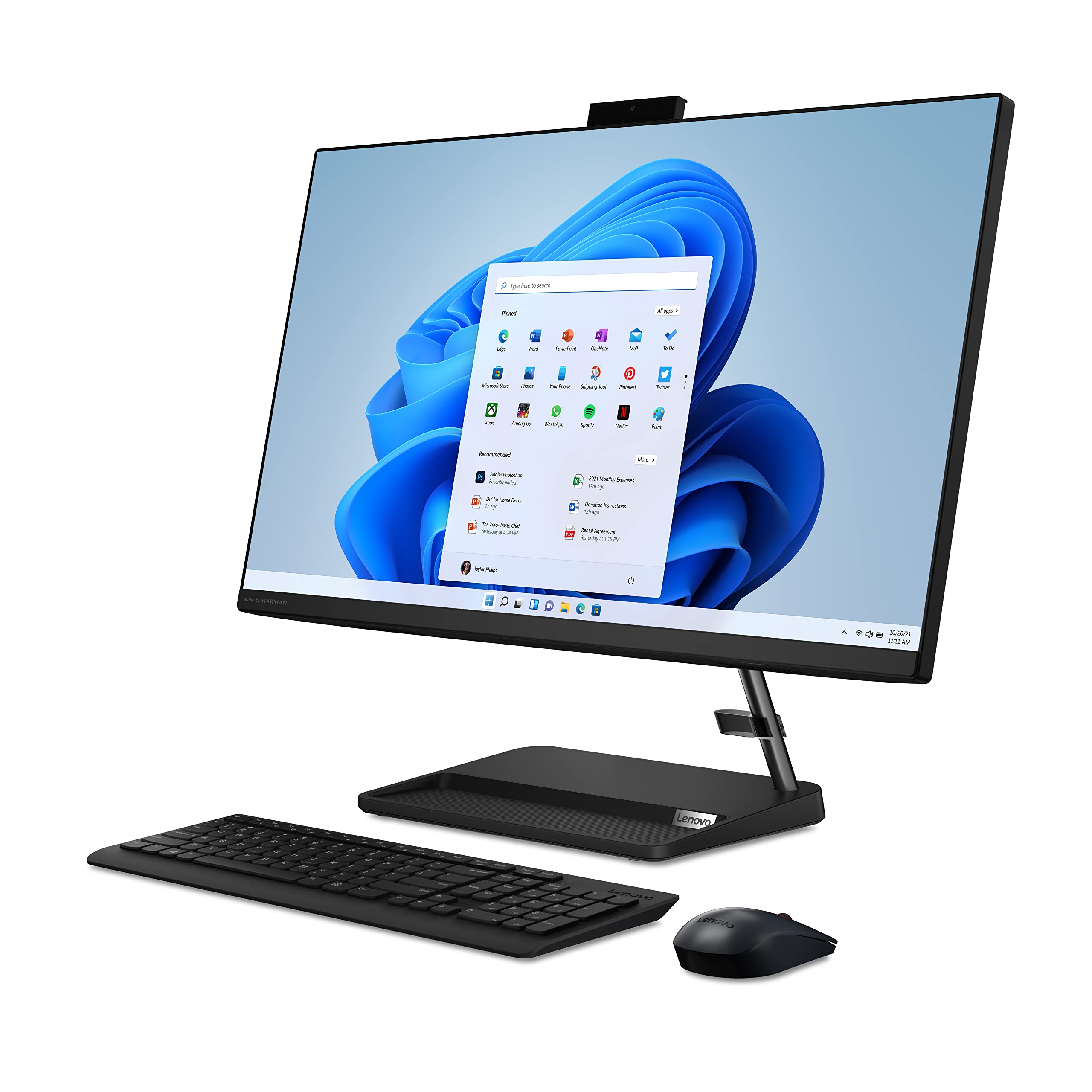 Lenovo IdeaCentre AIO 3i - 2022 - All-in-One Desktop - 27" FHD Touch Display - 5MP Camera ...