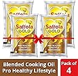 Saffola Gold, Pro Healthy Lifestyle Edible Oil, 4 X 1 L: Amazon.in ...