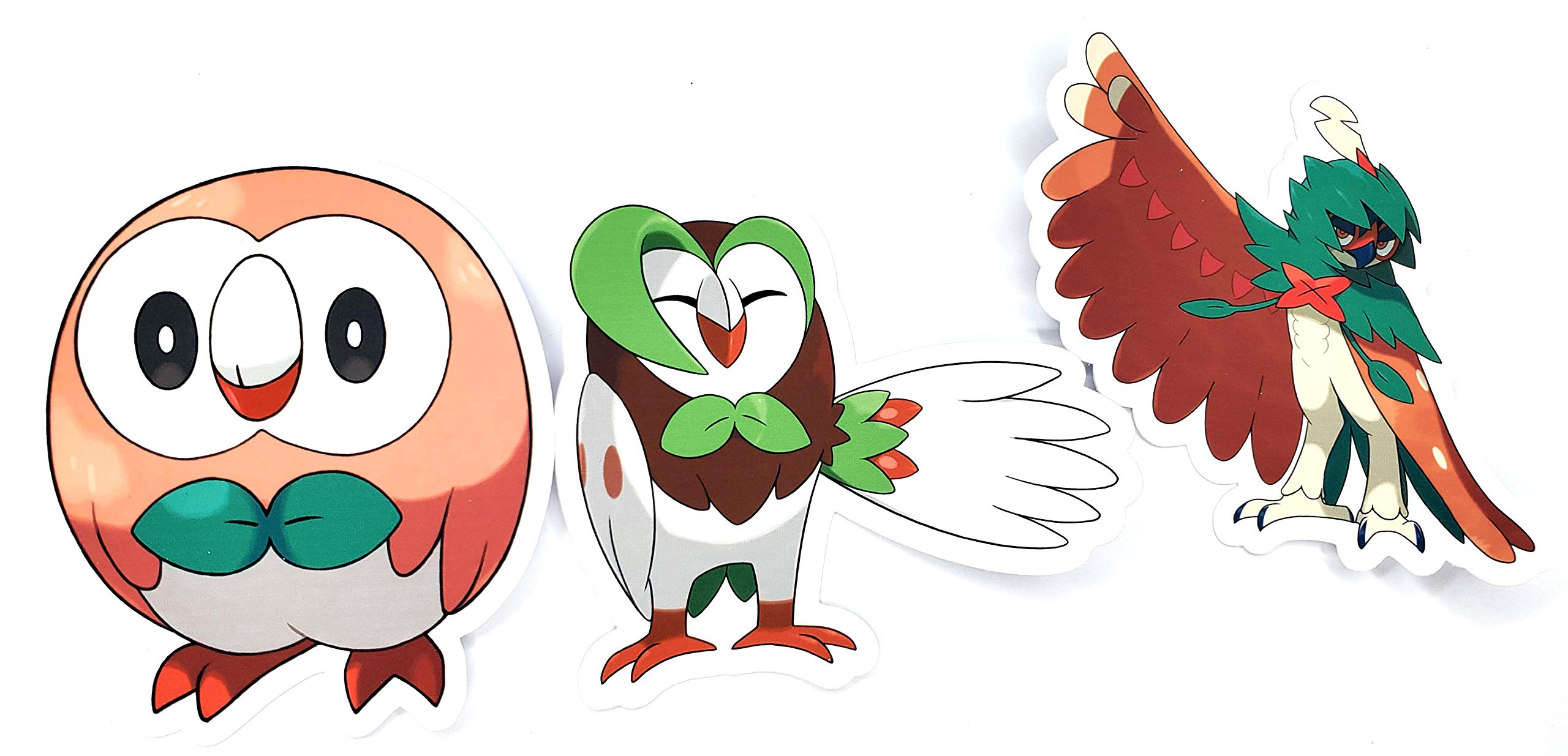 Rowlet, Dartrix Etc. - 3 Vinyl Sticker Evolution Set on Galleon Philippines