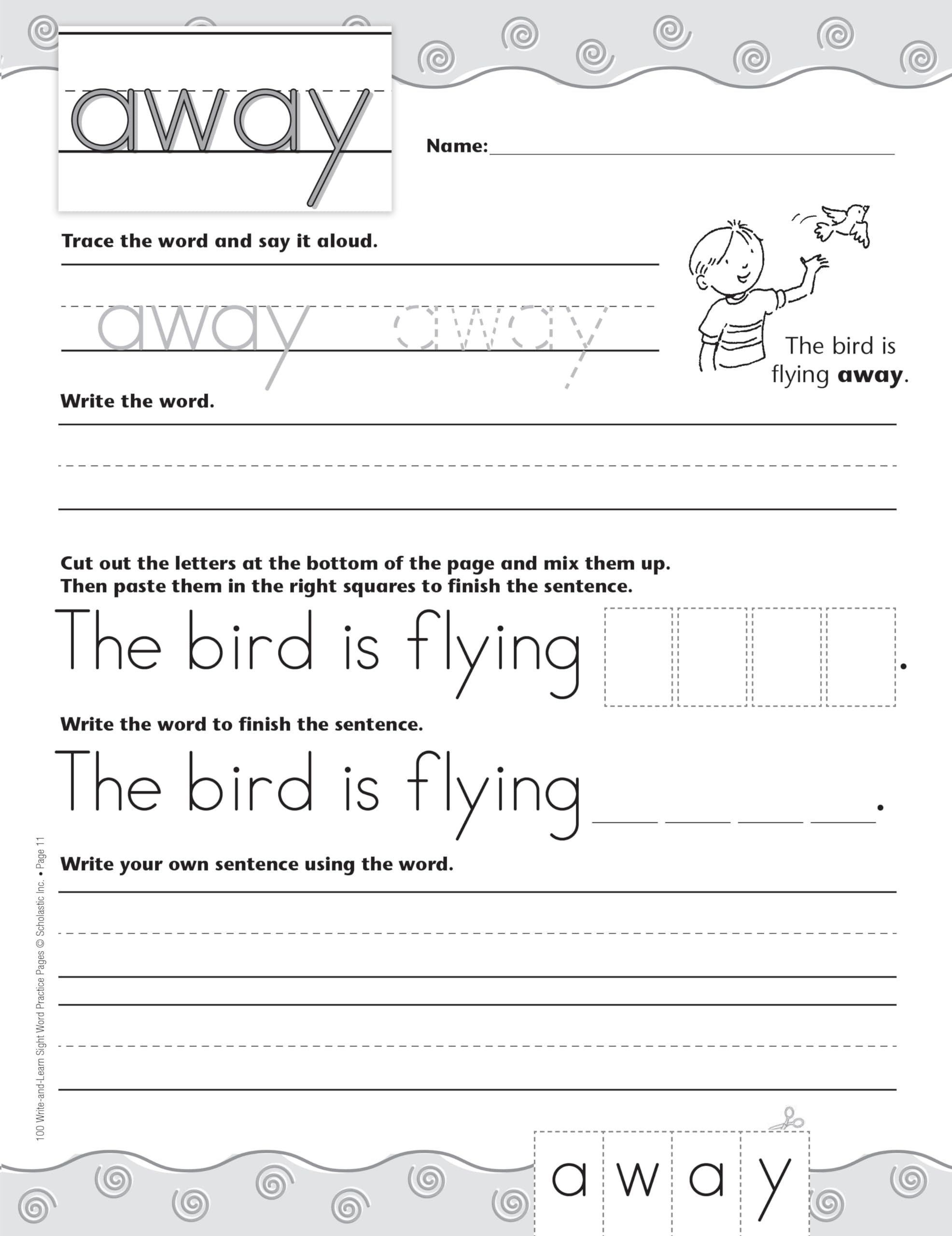 Mua 100 Write-and-Learn Sight Word Practice Pages: Engaging ...
