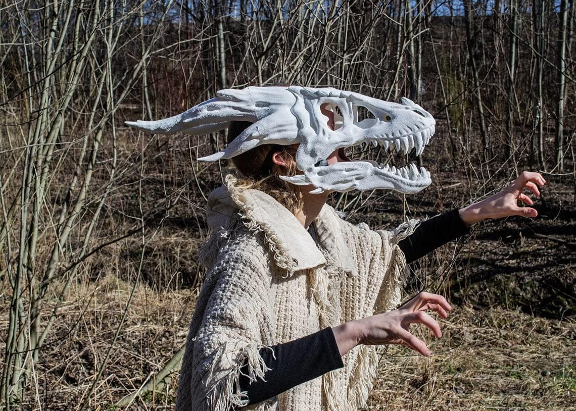 Movable Dragon/Movable Jaw-Dino Mask Moving Jaw Decor-Tyrannosaurus Rex ...