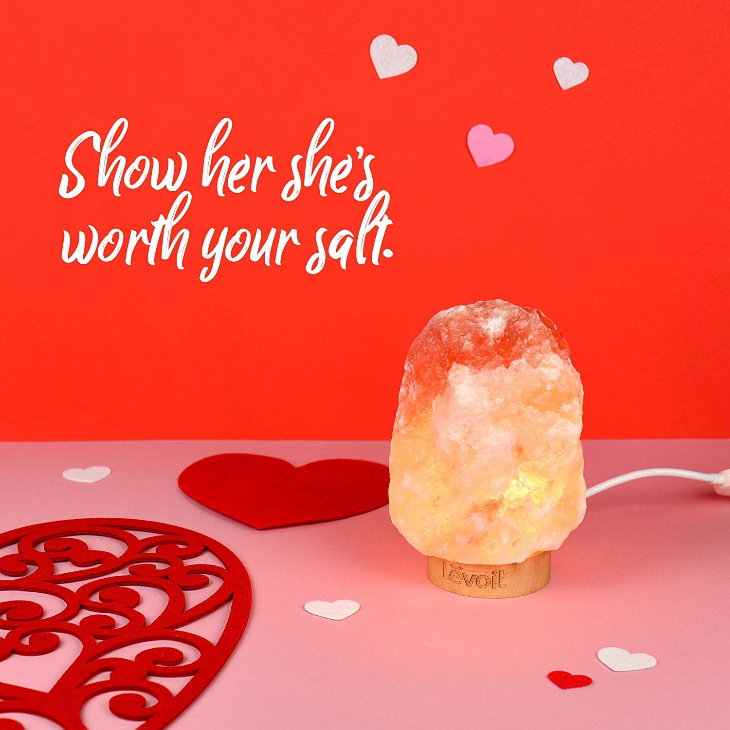 Mua Levoit Large Salt Lamp, Himalayan / Hymilain Sea Pink Crystal Large ...