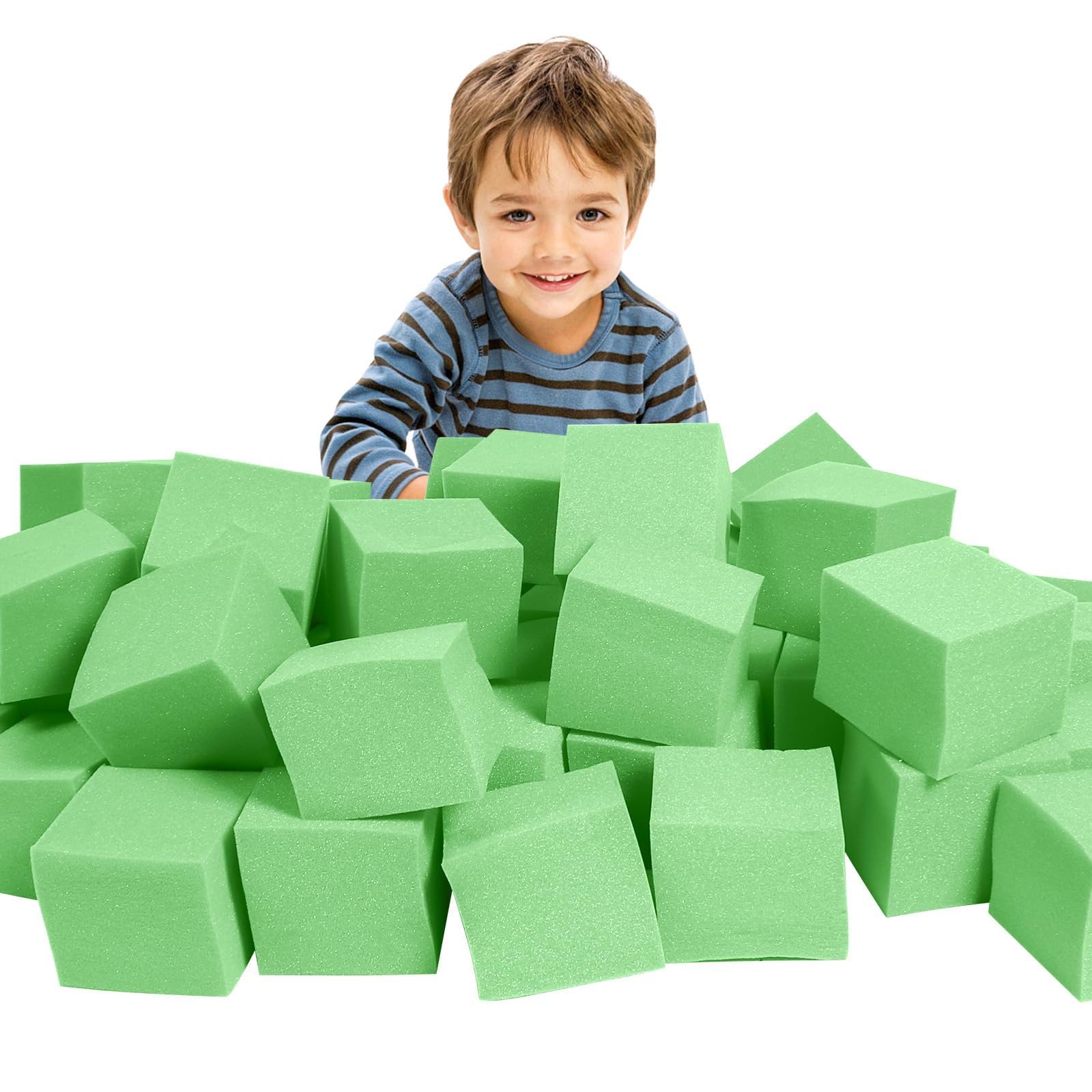 ZMCYER Foam Pit Cubes Blocks - 24PCS Sponge Form Cubes for Foam Ball Pits, Gymnastics ...
