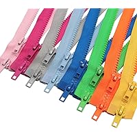 Amazon.com: MebuZip 8pcs 32 Inch #5 Two Way Separating Jacket Zippers for Sewing Coat Clothes ...