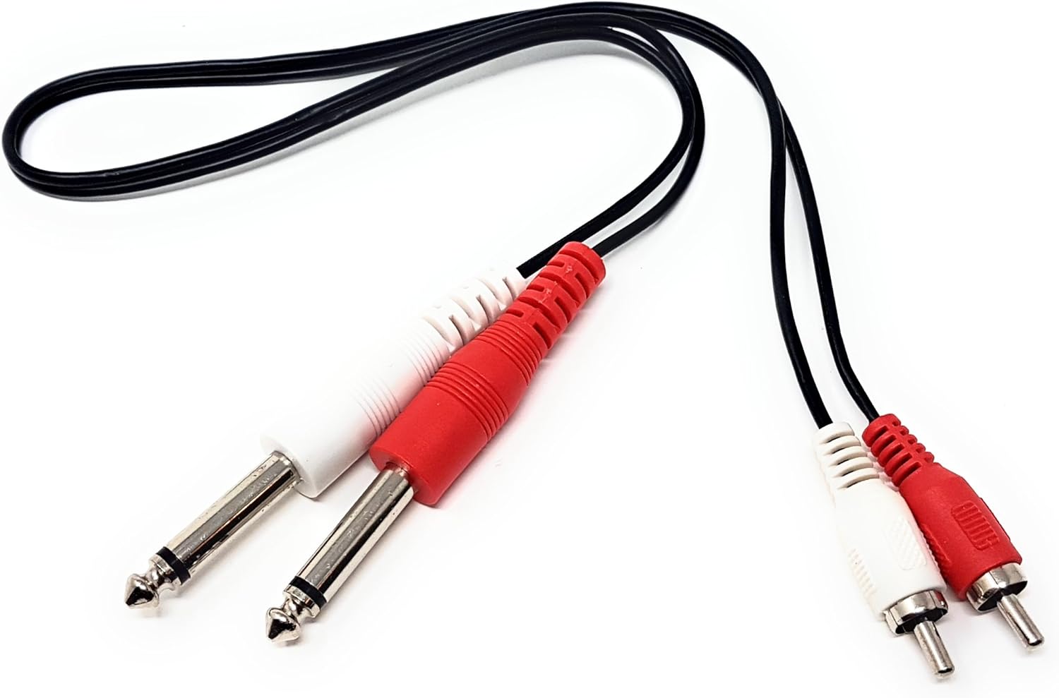 Maincore Câble d’alimentation m(core 2 x mono Jack de 6,35 mm vers 2 x ...