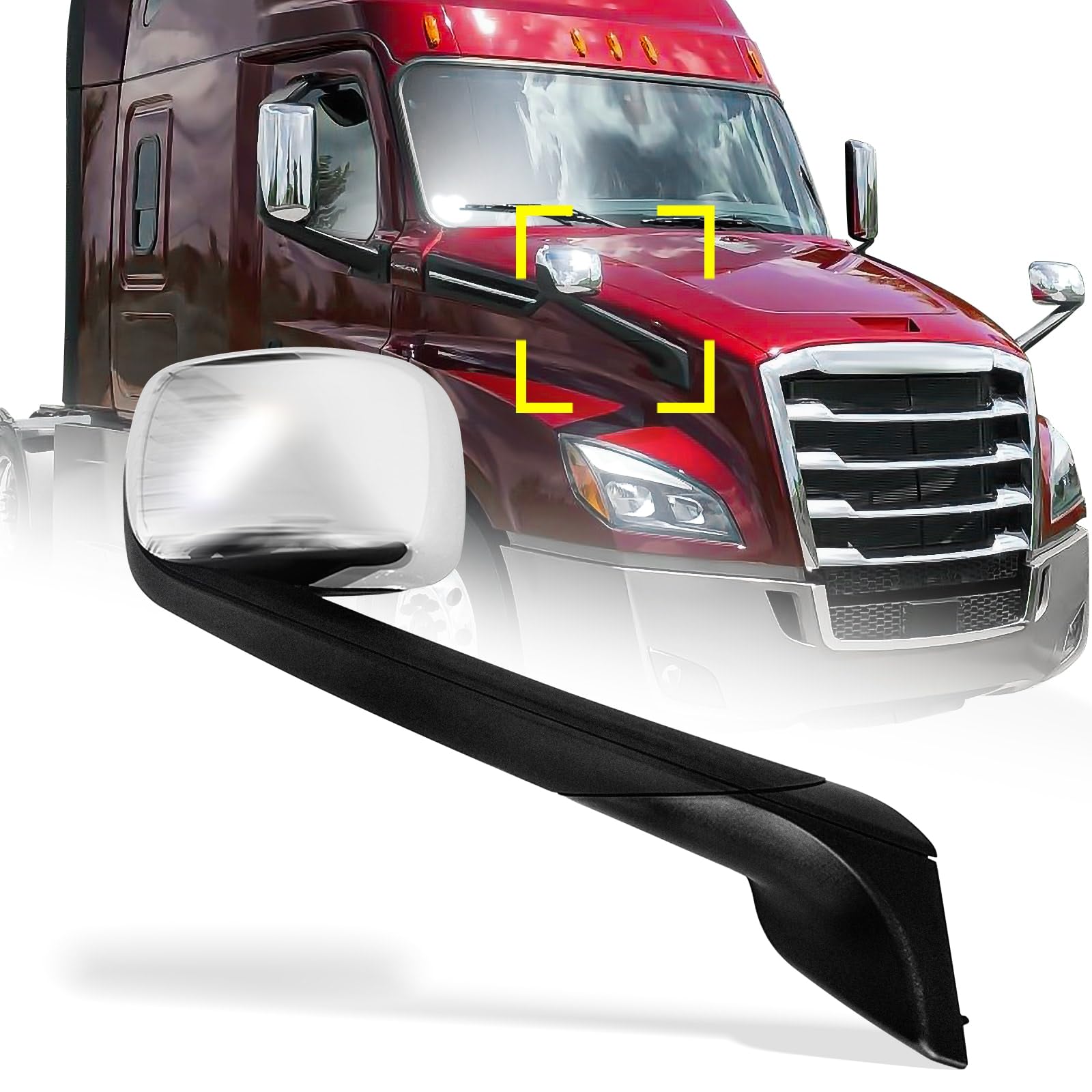 Freightliner Mirror Cover High Soar Freightliner Cascadia Mirror Arm ...