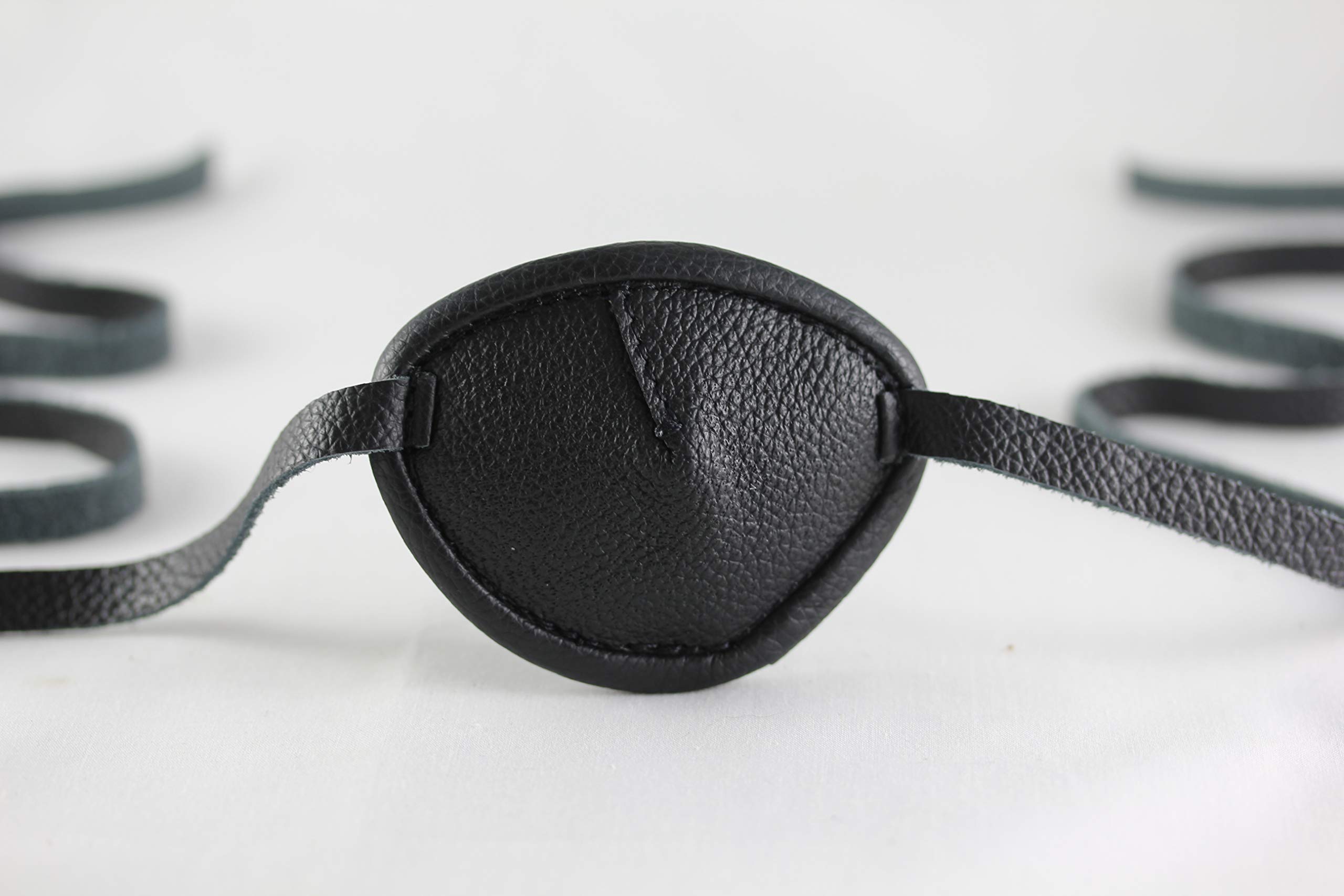 Amazon.com: leather Eyepatch. Slim Black Eye Patch: Beauty