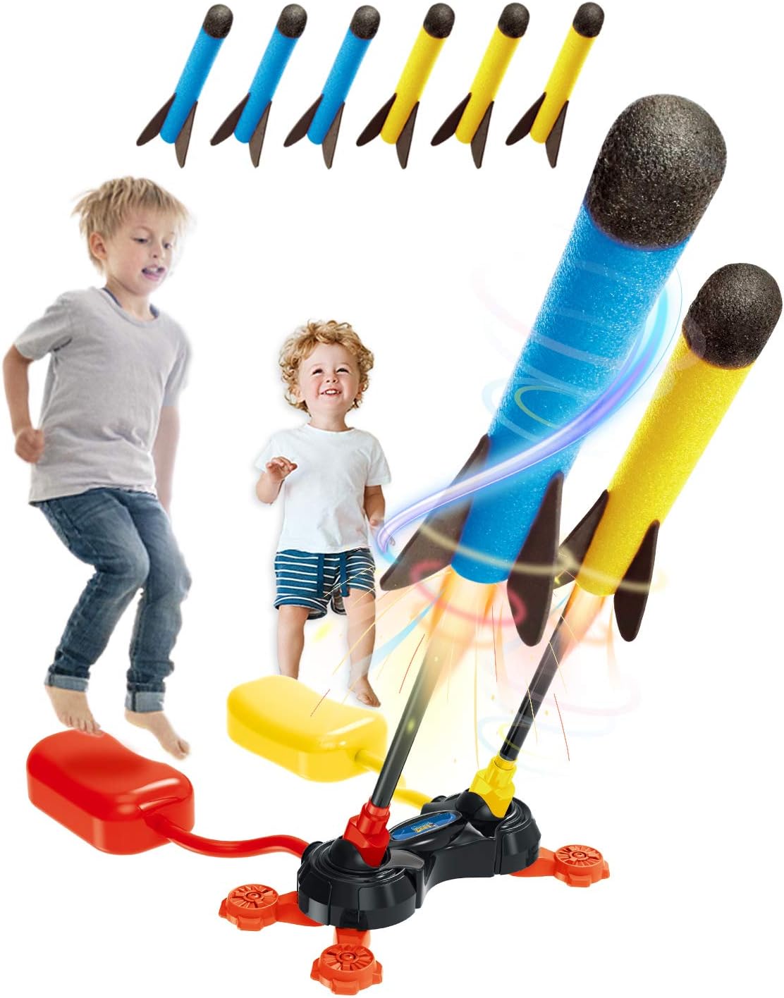 Amazon.com: XMW Kids Toys Dueling Rocket Launchers - Shoots Up to 100 ...
