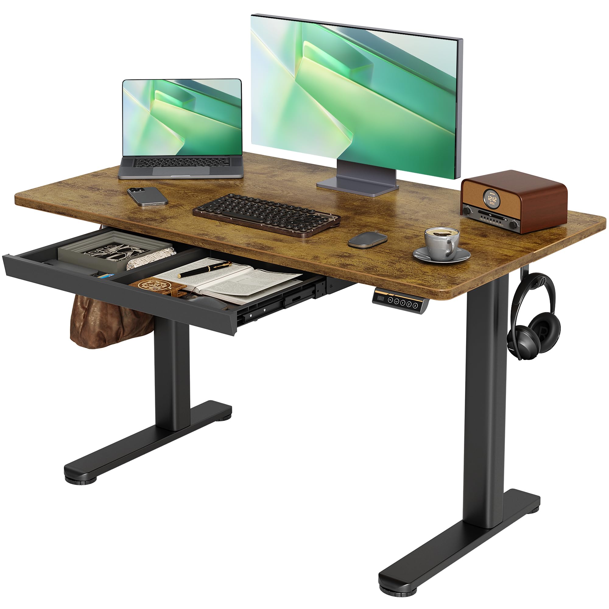 Claiks Standing Desk With Drawers Stand Up Electric Standing Desk Claiks Standing Desk With Drawers Stand Up Electric Standing Desk